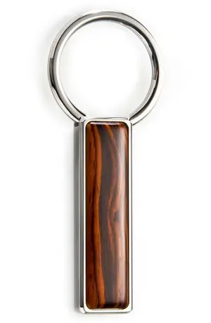 M-CLIP® Cocobolo Wood Key Chain - Silver/brown