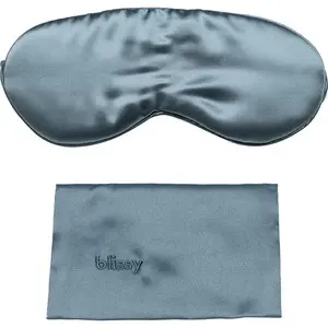 BLISSY Silk Sleep Mask Ash Blue