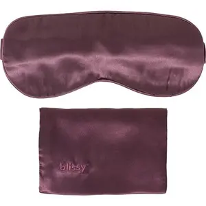 BLISSY Silk Sleep Mask Plum