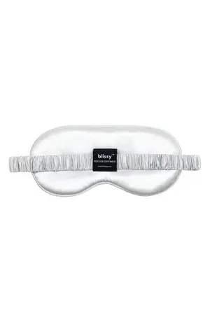 BLISSY Silk Sleep Mask - Silver
