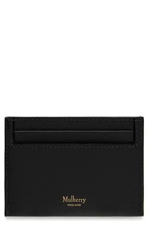 Mulberry Leather Card Case - Black