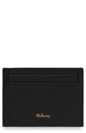 Mulberry Leather Card Case - Black