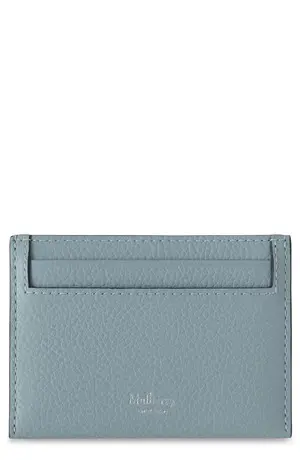 Mulberry Leather Card Case Cornflower Blue