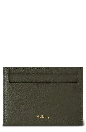 Mulberry Leather Card Case - Juniper Green