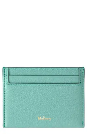 Mulberry Leather Card Case - Marina Blue