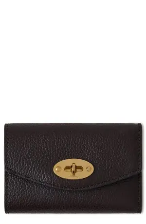 Mulberry Darley Folded Leather Wallet - Ebony