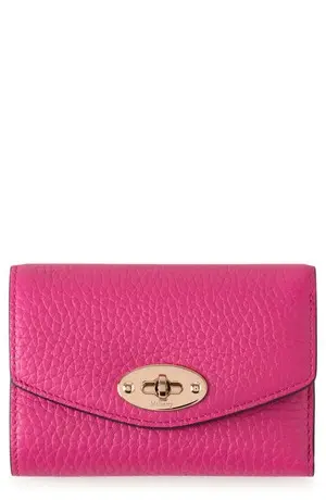 Mulberry Darley Folded Leather Wallet Mulberry Pink