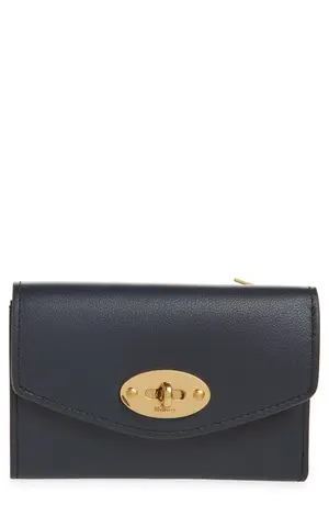 Mulberry Darley Folded Leather Wallet Night Sky