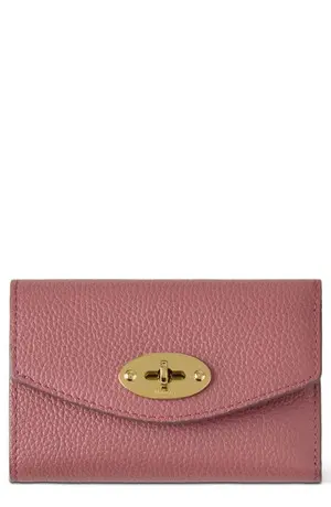 Mulberry Darley Folded Leather Wallet - Pink Scrumpy