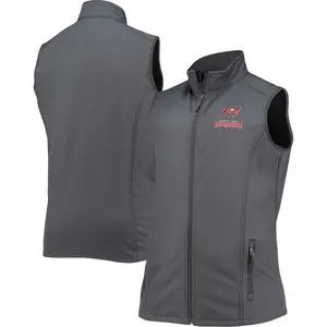 DUNBROOKE Tampa Bay Buccaneers Big & Tall Archer Softshell Full-zip Vest - Charcoal