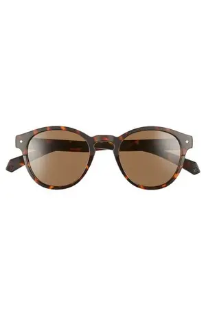POLAROID 49mm Polarized Round Frame Sunglasses