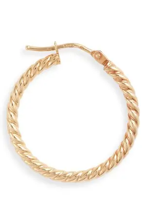 Bony Levy 14k Gold Rope Hoop Earrings