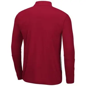 COLOSSEUM Heathered Gray/crimson Washington State Cougars Prospect Quarter-zip Jacket