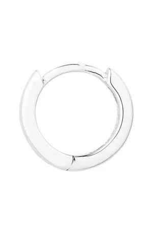 Bony Levy 14k Gold Huggie Hoop Earrings - White Gold