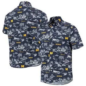Reyn Spooner Michigan Wolverines Classic Button-down Shirt - Navy