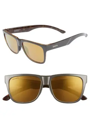 SMITH Smith Lowdown 2 55mm Chromapop™ Polarized Sunglasses Gravy Tortoise