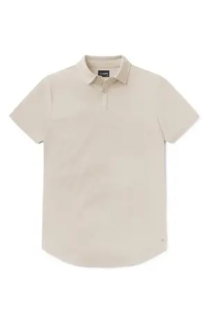 CUTS Trim Fit Cotton Blend Polo - Clay