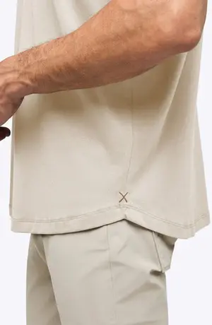 CUTS Trim Fit Cotton Blend Polo - Clay