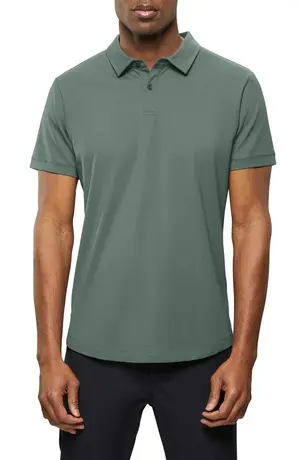 CUTS Trim Fit Cotton Blend Polo Elm