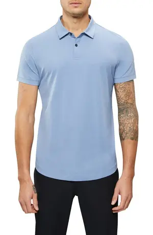 CUTS Trim Fit Cotton Blend Polo Infinity Blue