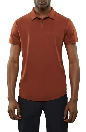 CUTS Trim Fit Cotton Blend Polo Tuscan