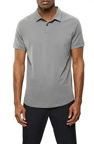 CUTS Trim Fit Cotton Blend Polo Wolf