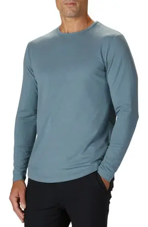 CUTS Ao Curved Hem Long Sleeve T-shirt Breeze