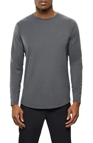CUTS Ao Curved Hem Long Sleeve T-shirt Graphite