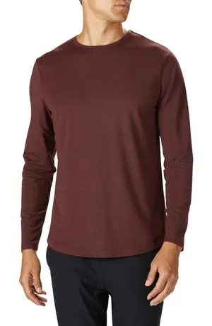 CUTS Ao Curved Hem Long Sleeve T-shirt Port