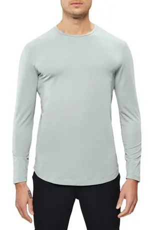 CUTS Ao Curved Hem Long Sleeve T-shirt Shoreline