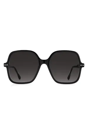 Isabel Marant Isabel Marant Square Sunglasses Black / Grey Shaded