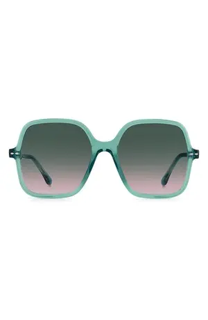 Isabel Marant Isabel Marant Square Sunglasses Green / Pink