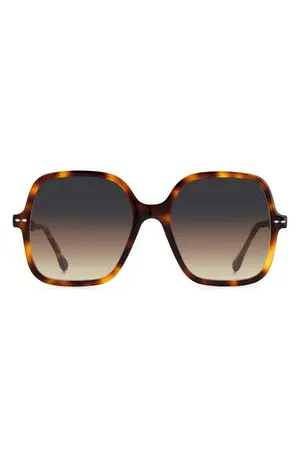 Isabel Marant Isabel Marant Square Sunglasses Havana / Gray Brown