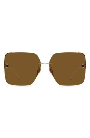 Isabel Marant Isabel Marant Square Sunglasses Rose Gold / Brown