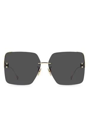 Isabel Marant Isabel Marant Square Sunglasses Rose Gold / Grey