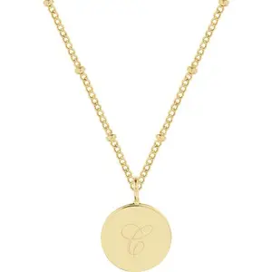 BROOK & YORK Brook And York Lizzie Initial Pendant Necklace Gold C