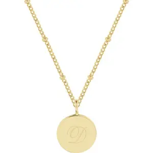 BROOK & YORK Brook And York Lizzie Initial Pendant Necklace Gold D