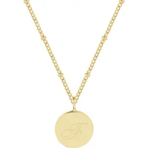 BROOK & YORK Brook And York Lizzie Initial Pendant Necklace Gold F