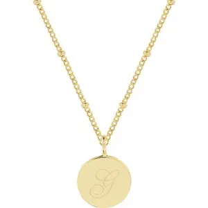 BROOK & YORK Lizzie Initial Pendant Necklace - Gold G