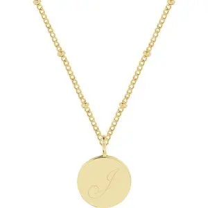 BROOK & YORK Brook And York Lizzie Initial Pendant Necklace Gold J