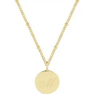 BROOK & YORK Brook And York Lizzie Initial Pendant Necklace Gold M