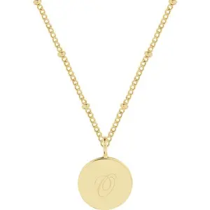 BROOK & YORK Lizzie Initial Pendant Necklace - Gold O