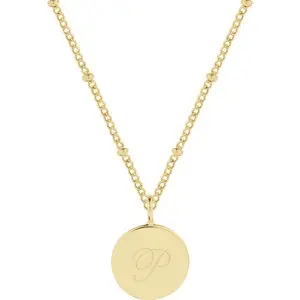 BROOK & YORK Brook And York Lizzie Initial Pendant Necklace Gold P