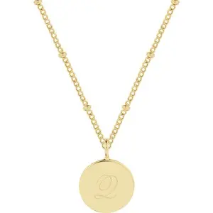 BROOK & YORK Brook And York Lizzie Initial Pendant Necklace Gold Q