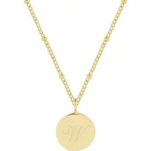 BROOK & YORK Lizzie Initial Pendant Necklace - Gold W