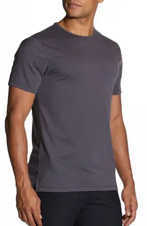 CUTS Ao Split Hem T-shirt Cast Iron
