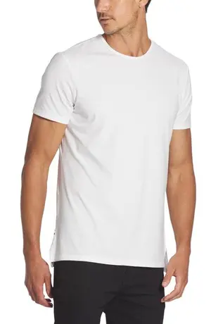 CUTS Ao Split Hem T-shirt - White