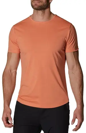 CUTS Ao Curve Hem Cotton Blend T-shirt Adobe