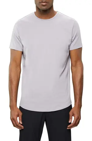CUTS Ao Curve Hem Cotton Blend T-shirt Dust