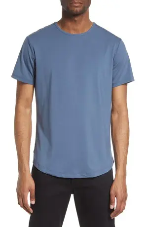 CUTS Ao Curve Hem Cotton Blend T-shirt Vintage